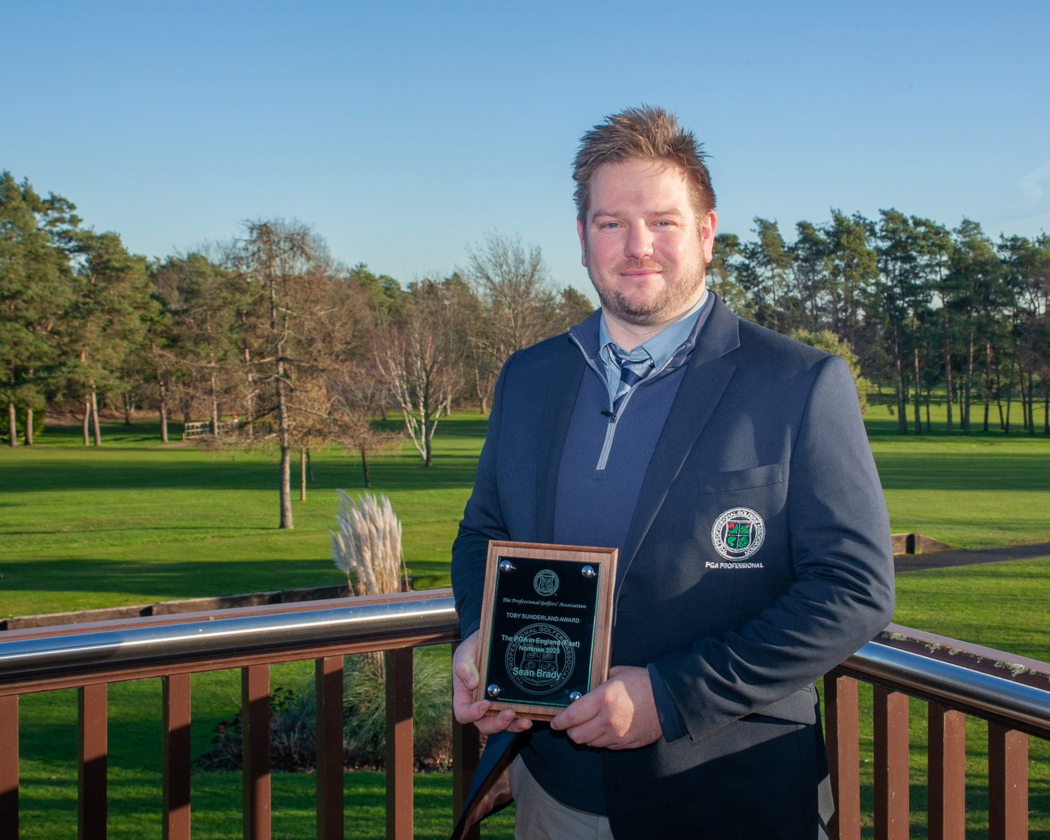 Recognition for fundraiser Sean – Suffolk Norfolk & Essex Golf